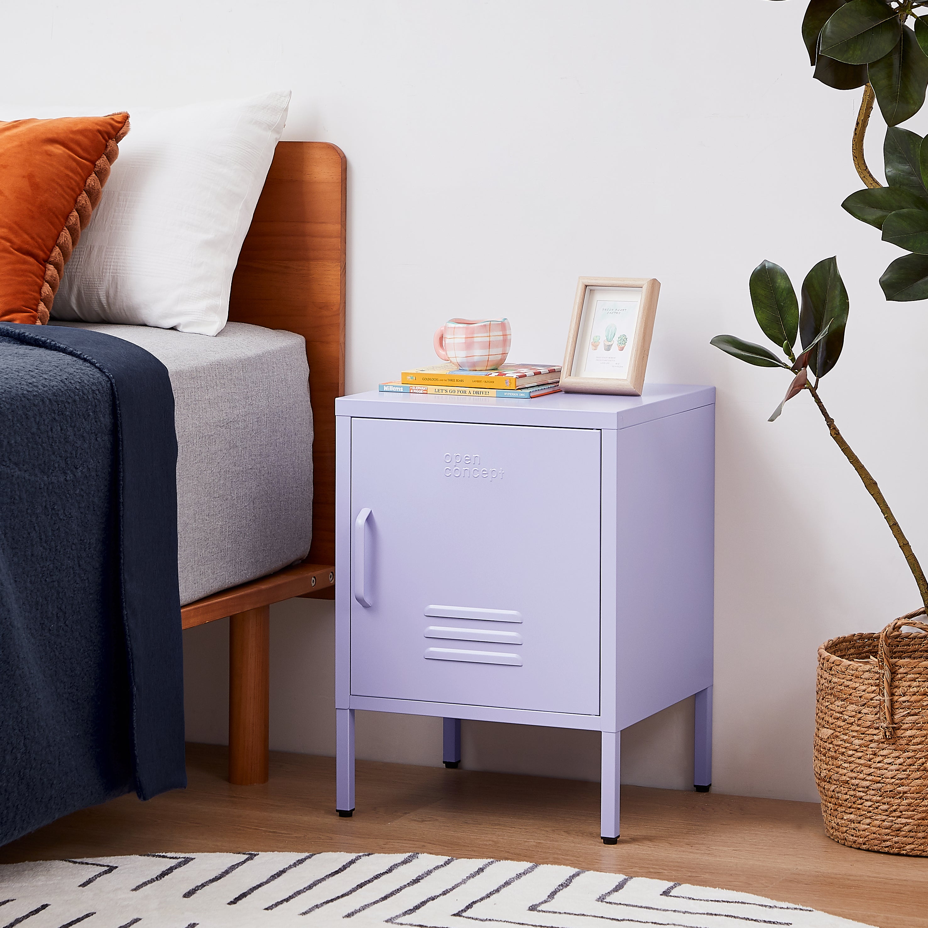 Rainbow Bedside Table Locker Purple Space General