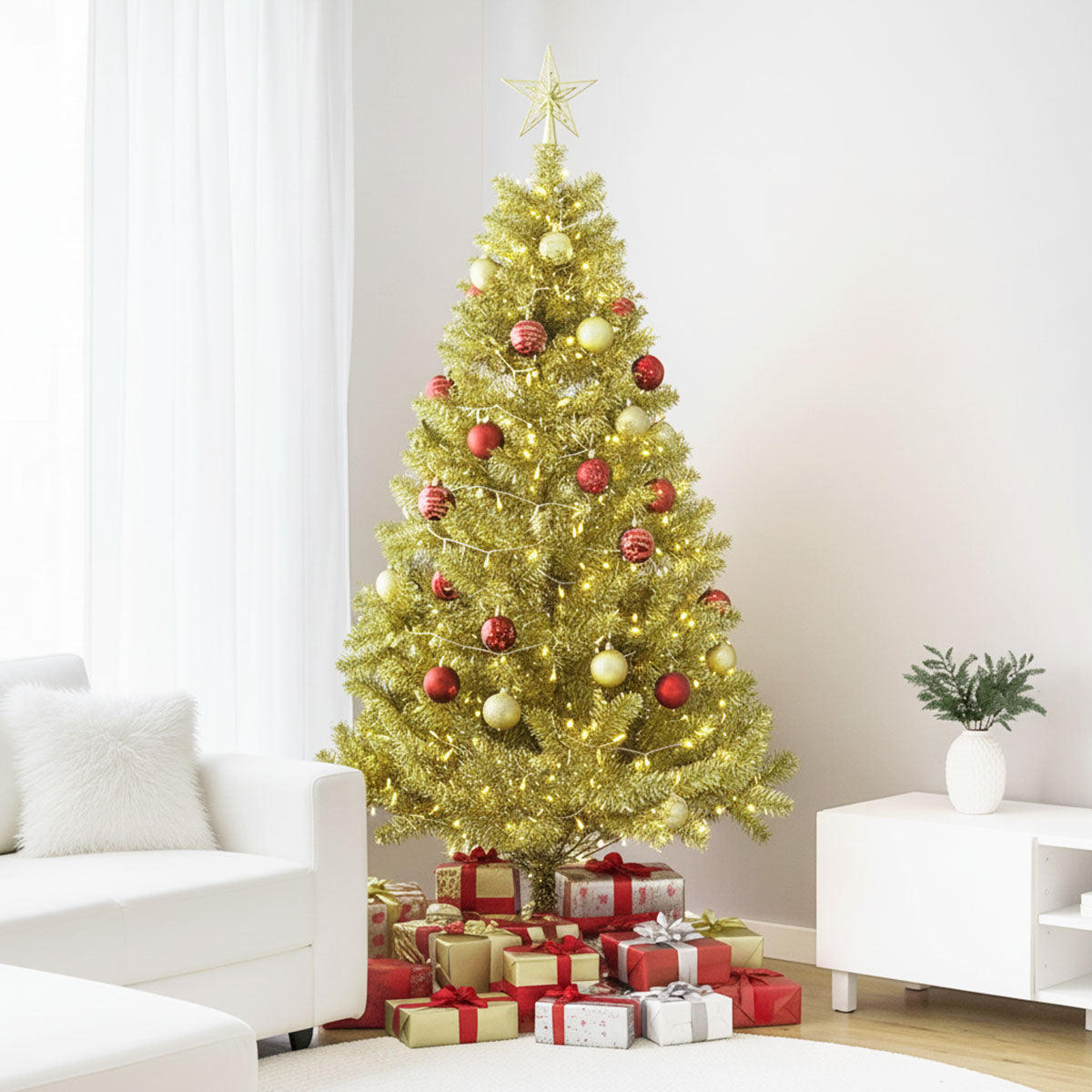 Golden Fir Christmas Tree – 210cm (7Ft) – Space General