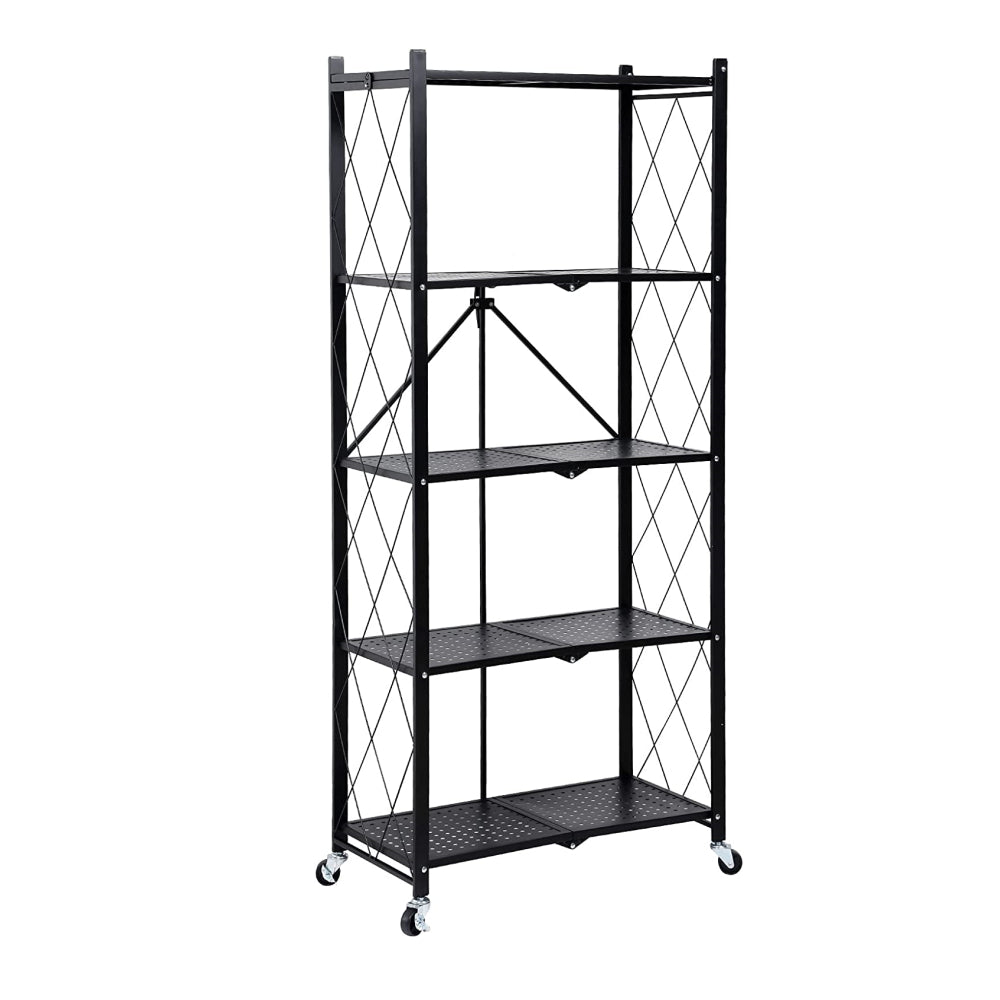 Foldable 5-Tier Metal Rack Storage Shelving Unit – Space General