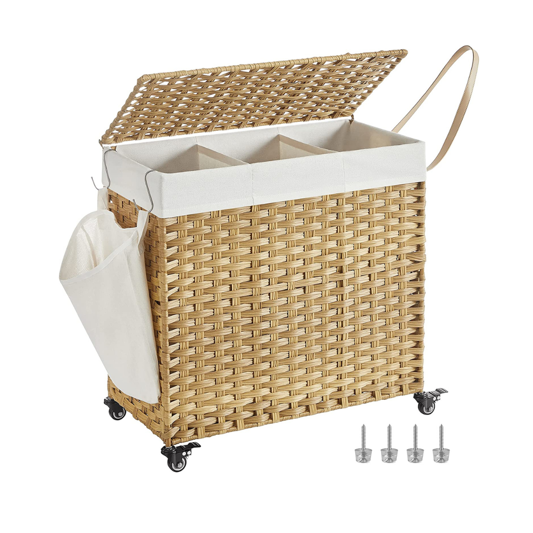 Rattan Laundry Separation Baskets 140L - Natural – Space General