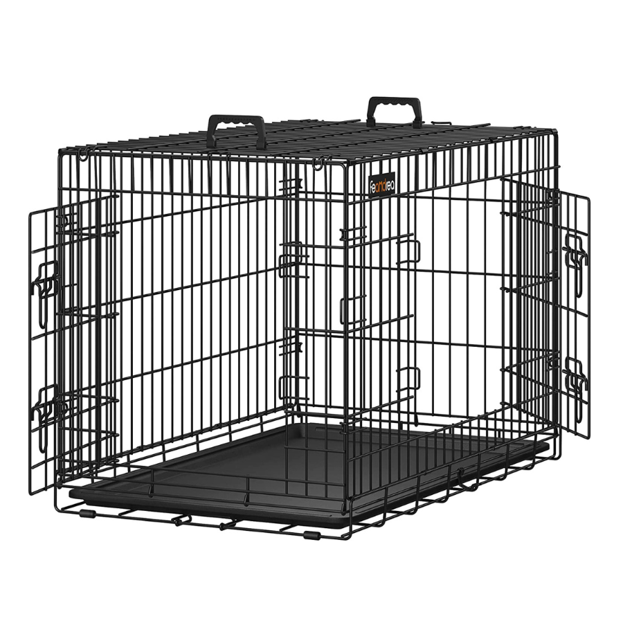 Dog Crate Cage Double Door Foldable XX-Large – Space General