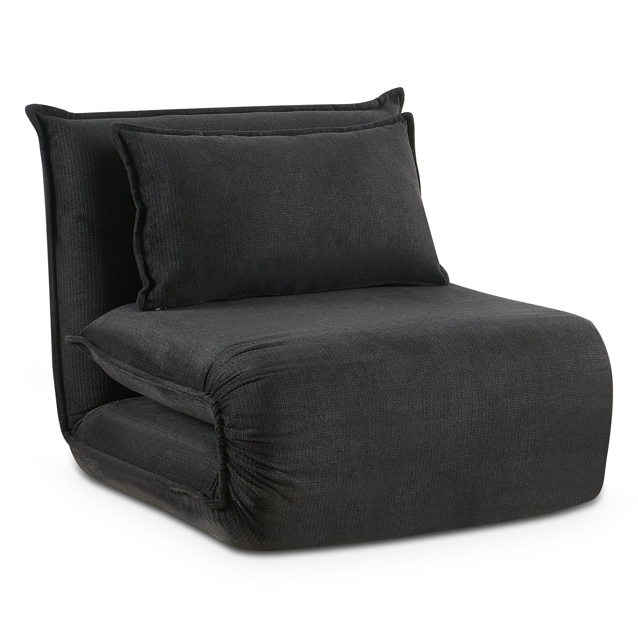 Bishop Overlap Sofa Bed Single - Dark Grey – Space General