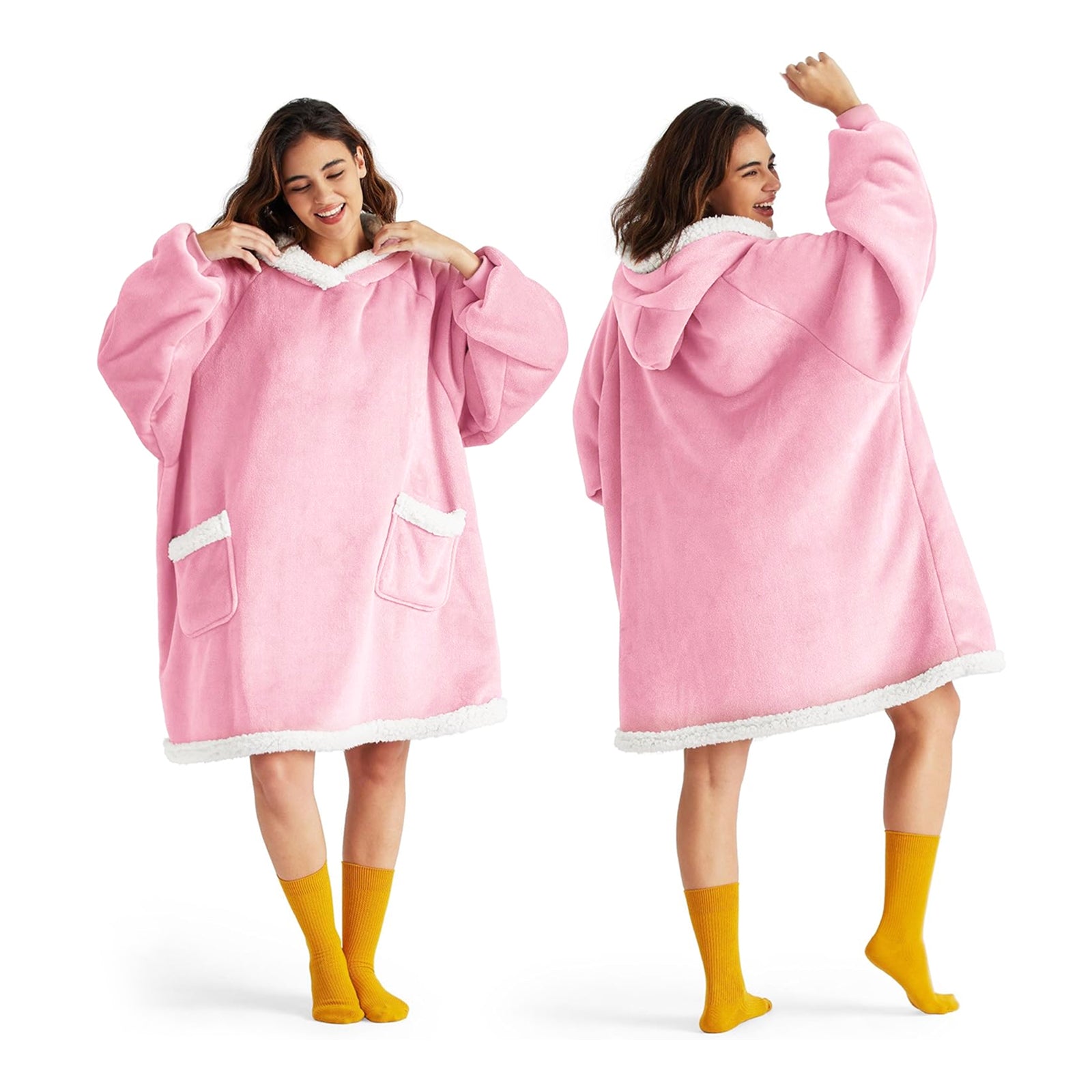 Wearable Blanket Hoodie 90cm - Pink – Space General
