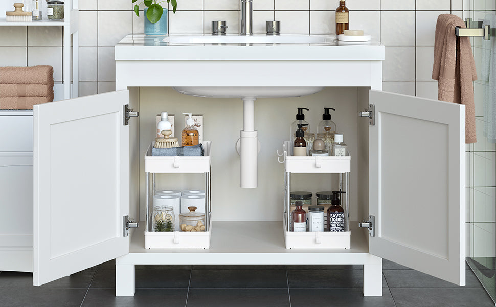 Under Sink Bathroom 2-Tier Storage Organiser – Space General