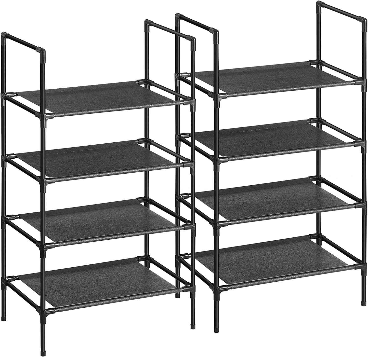 Shoe Storage 4-Tier Organisers with Metal Frame (Set of 2) – Space General