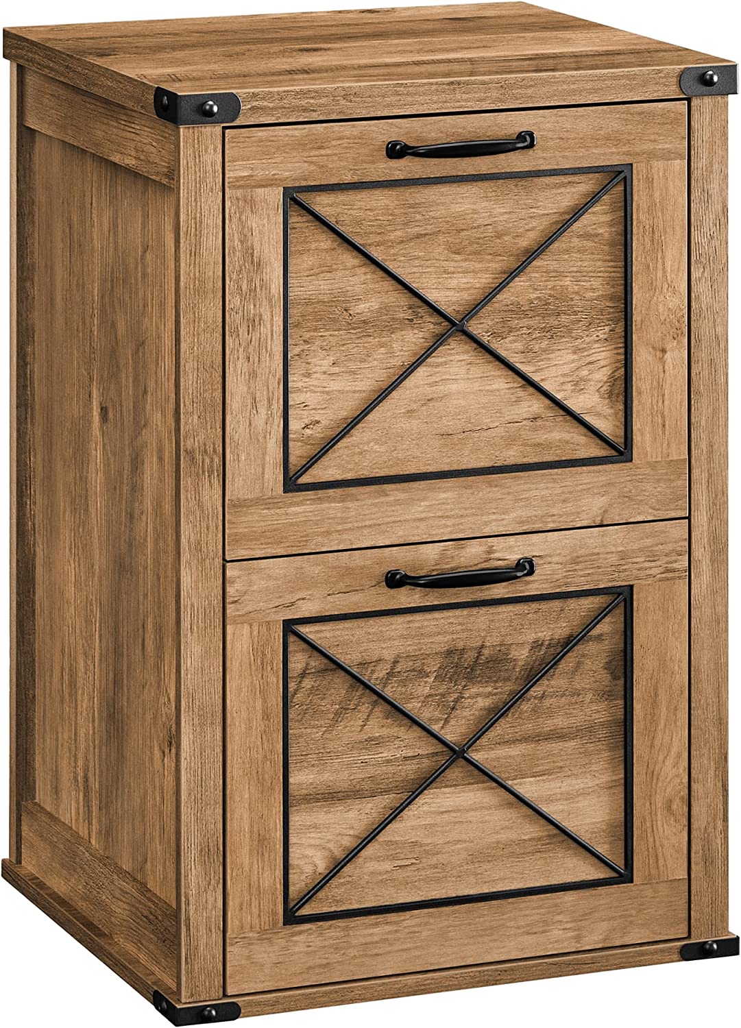 Karla Office Filing Cabinet - Rustic Walnut – Space General