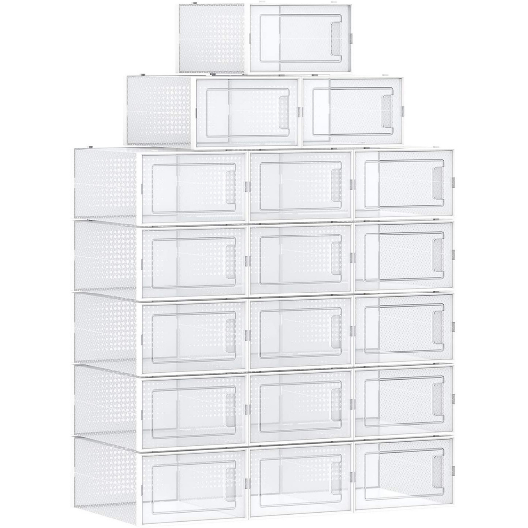 Large Drop-Front Shoe Box Fit up to UK Size 10.5 (Set of 18) – Space ...